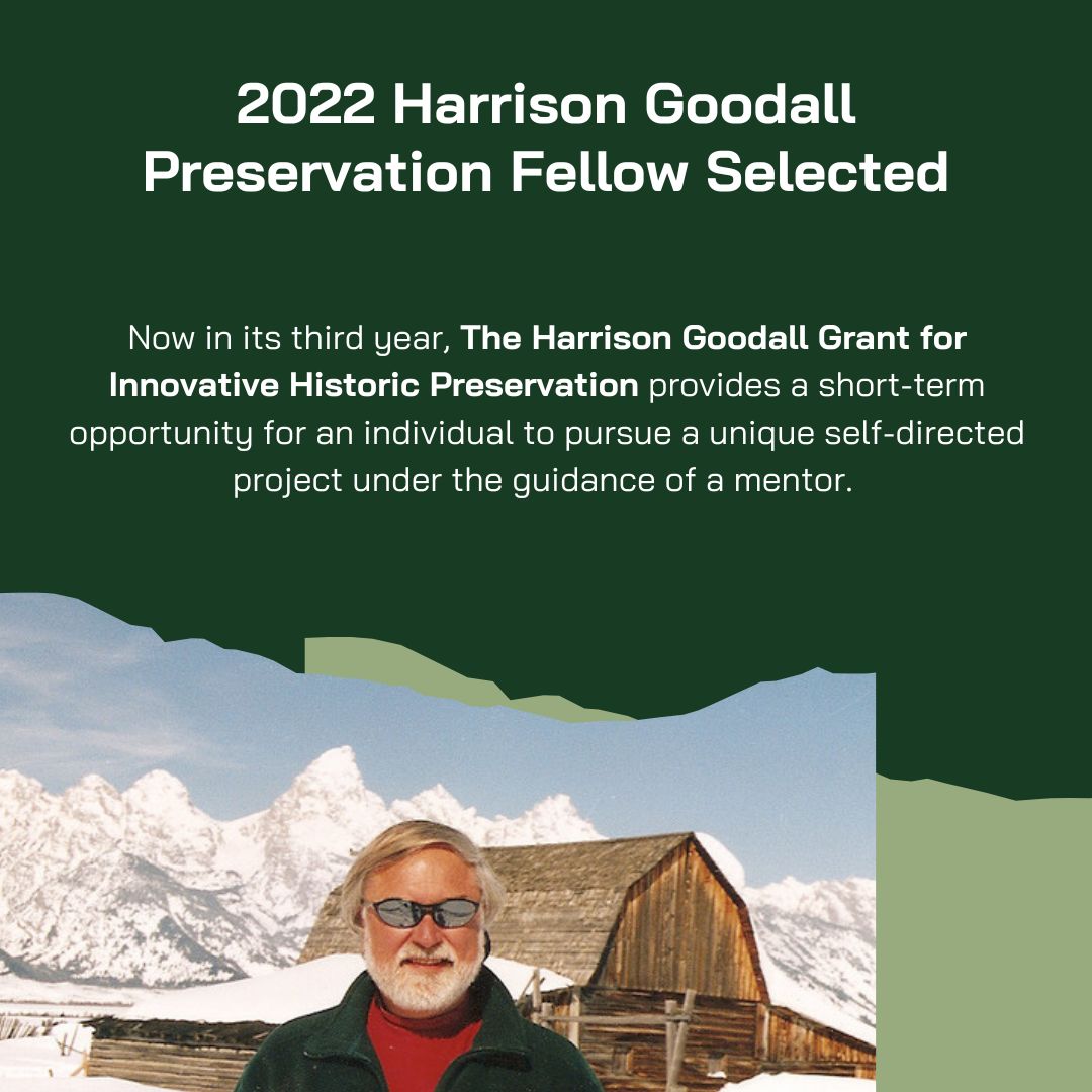 2022 Harrison Goodall Preservation Fellow Selected - Preservation Maryland