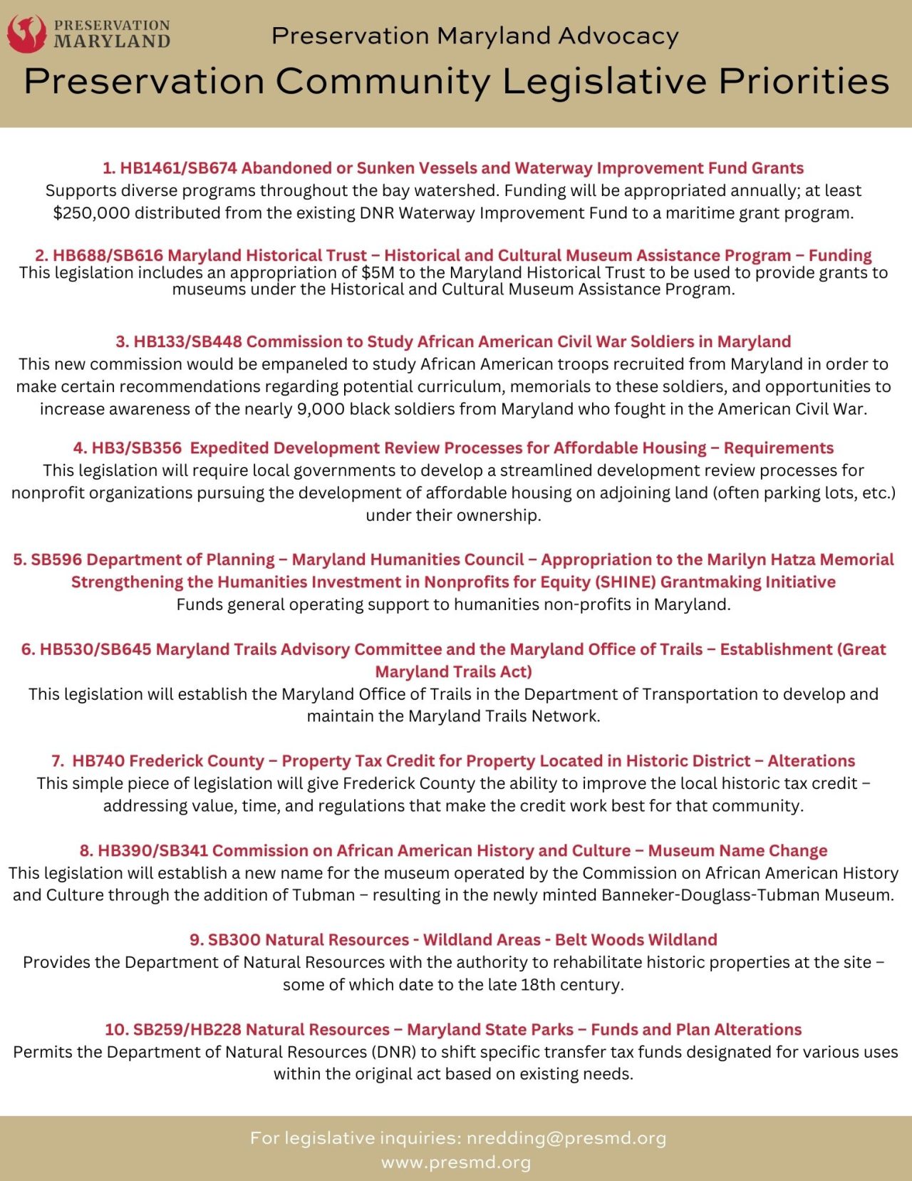 Championing Change - Preservation Maryland